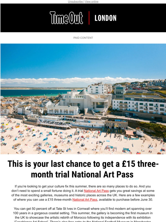 Time Out: Explore these amazing places with a trial National Art Pass ...