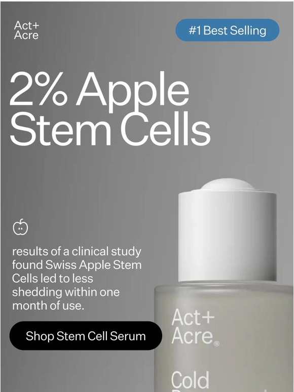 Act + Acre: The Power of Apple Stem Cells | Milled