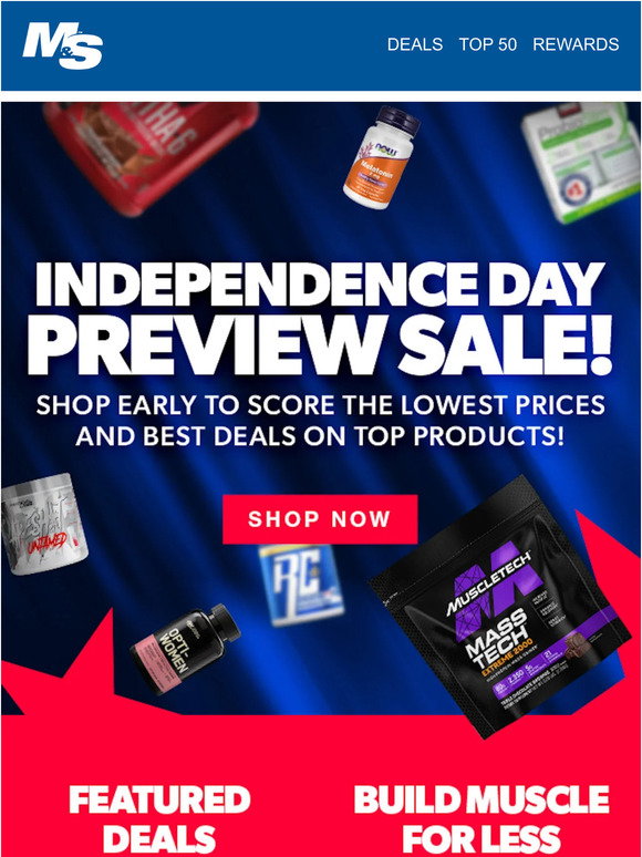 Muscle & Strength: ⭐ Independence Day Preview Sale! | Milled