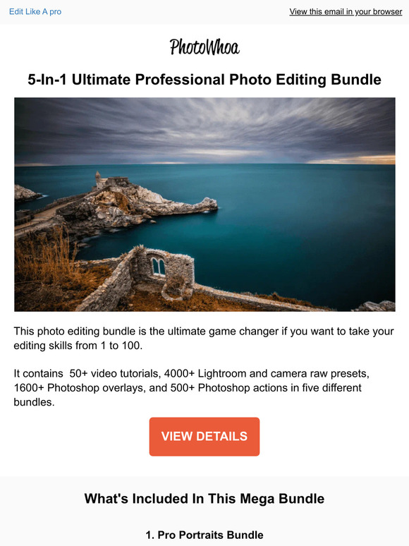 photowhoa: The Complete Photo Editing Bundle | Milled