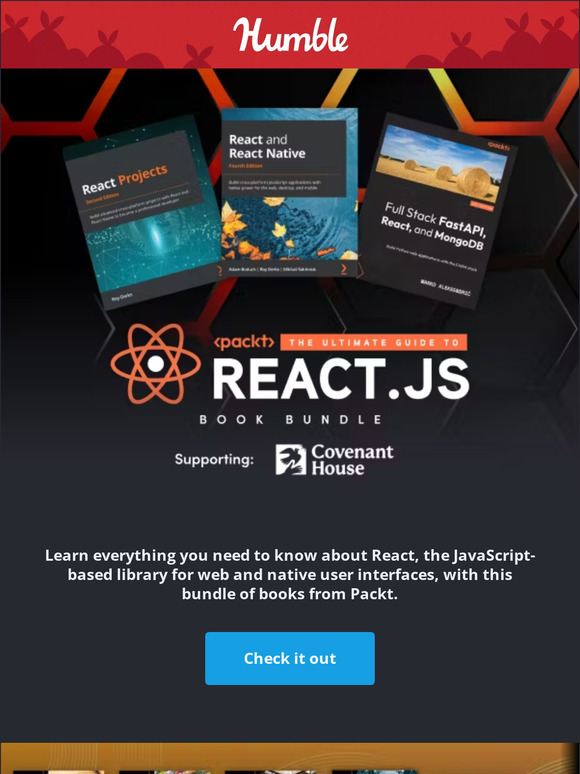Humble Bundle: Get the ultimate guide to React.js development | Milled