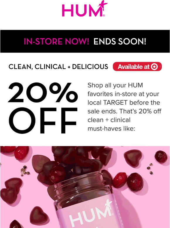 HUM Nutrition: ALMOST GONE…20% off at TARGET | Milled