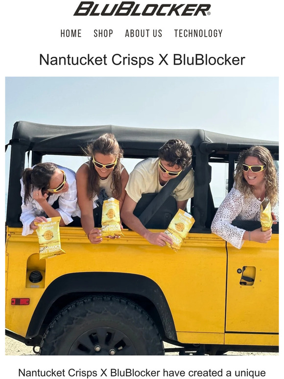 BluBlocker: Nantucket Crisps X BluBlocker | Milled