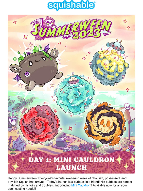 Squishable: Happy Summerween 2023! Meet Mini Cauldron! ☀️🧙‍♀️ | Milled