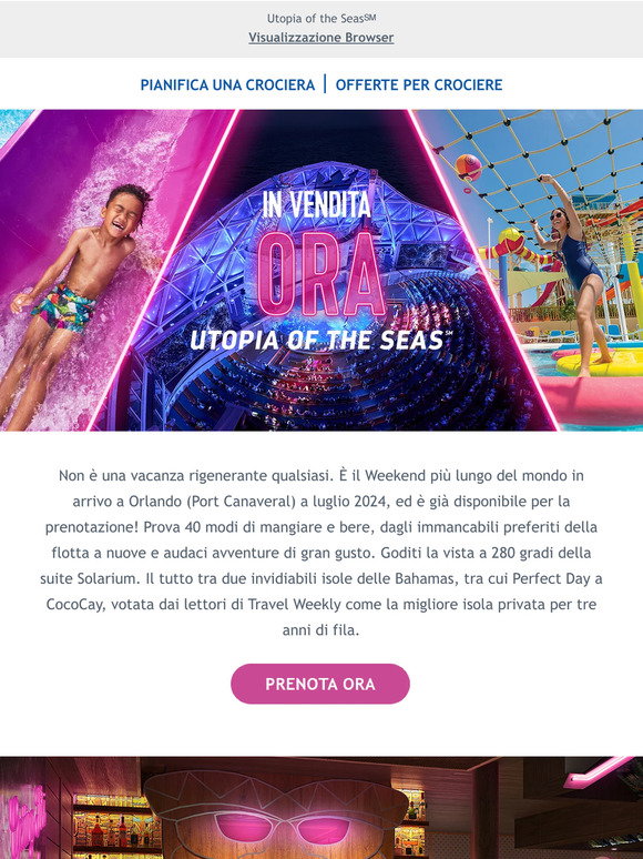 Royal Caribbean: Prenota ORA l’Utopia of the Seas | Milled