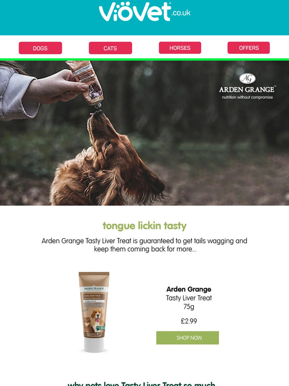 Viovet: Tongue lickin tasty liver treat | Milled