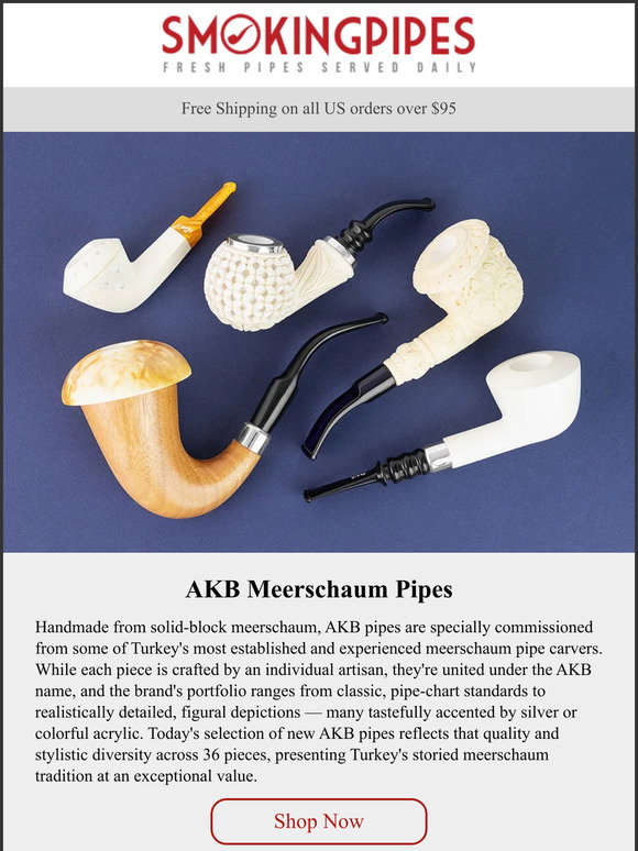 Smokingpipes: AKB Meerschaum Pipes | Turkey's Storied Meerschaum ...