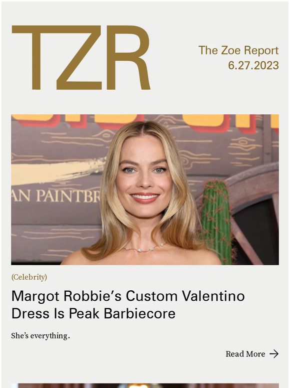 The Box of Style by The Zoe Report: Margot Robbie’s Custom Valentino ...