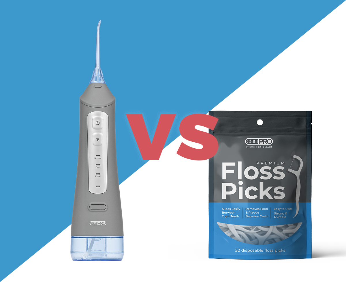 Smile Brilliant: Water Flosser Vs. Floss Picks: Which is better? | Milled