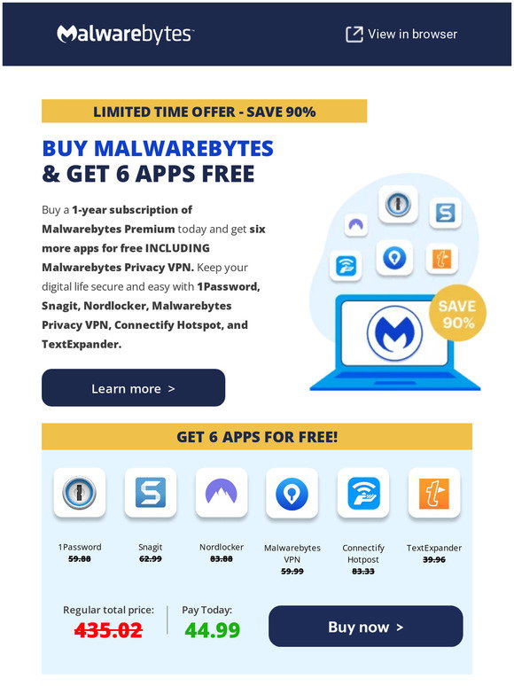 Malwarebytes Get A 6 App Bundle For 4499 Including Malwarebytes 4837