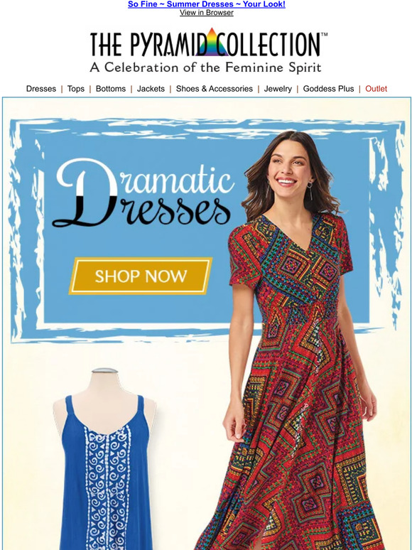 Pyramid Collection: Stay Calm & Mysterious ~ Shop Our Dress Collection ...