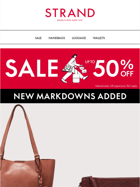 Strandbags: Treat yourself! Leather bags from $59.99* | Milled