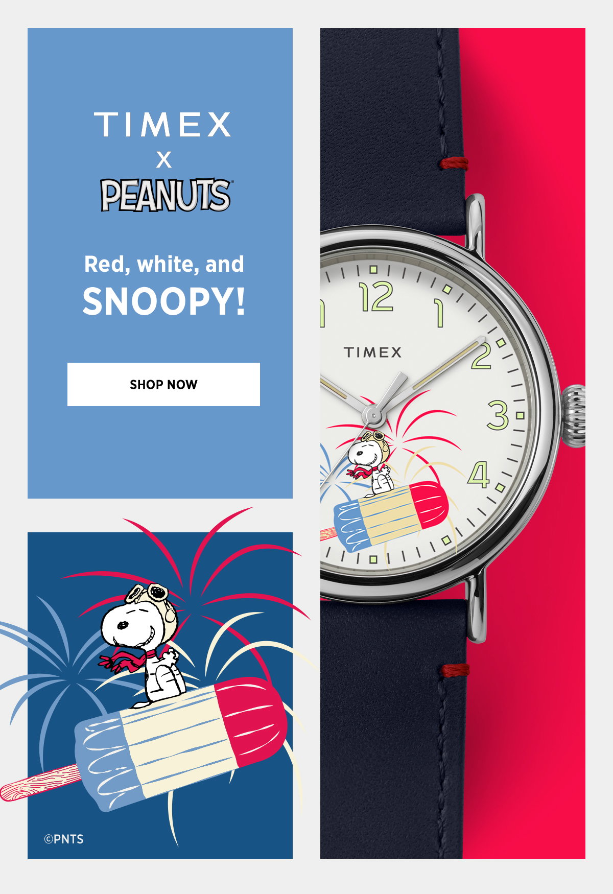 Timex: Red, White and SNOOPY! | Milled