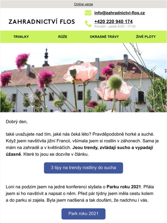 Zahradnictví Flos: 3 tipy na módní a osvědčené trvalky do sucha | Milled