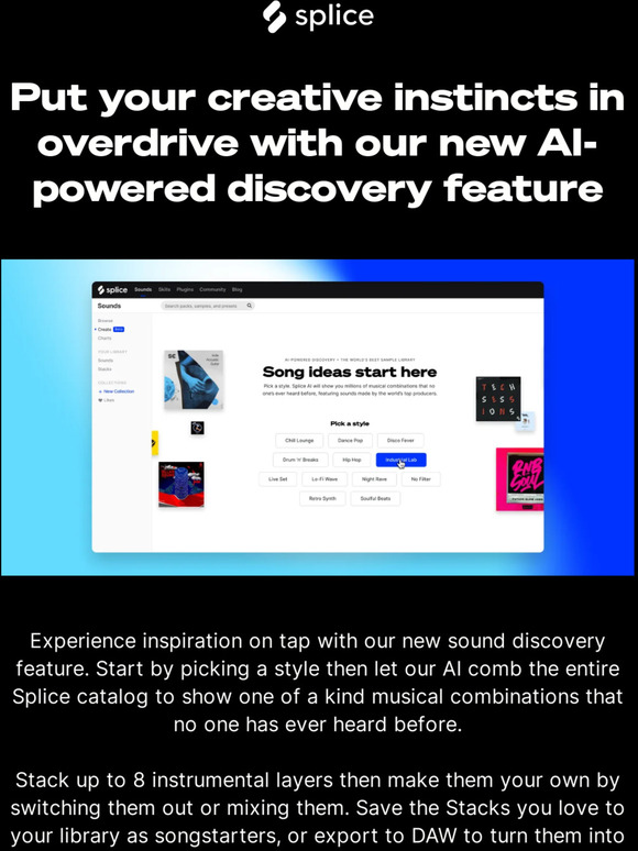 Splice Create Musical Ideas Faster Than Ever With Splice Ai Milled