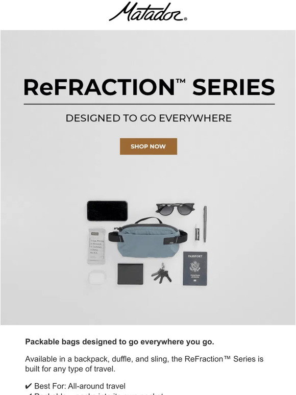 Matador: NEW RELEASE: ReFraction Series | Milled