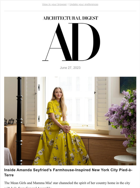 Architectural Digest: OPEN DOOR ALERT: Inside Amanda Seyfried’s New ...