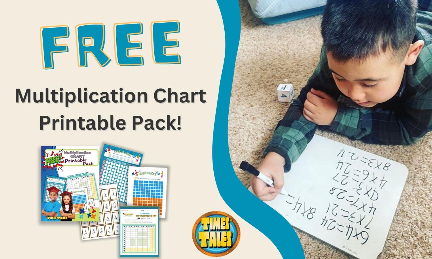 Times Tales: FREE multiplication chart printable pack! 🤩 | Milled