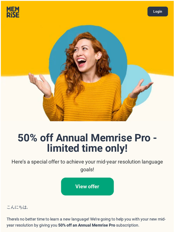 Memrise: 50% off Memrise Pro. Make that Mid-Year Resolution! | Milled