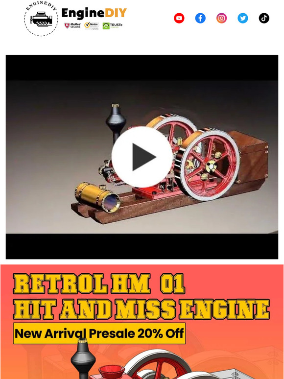 Enginediy: Good News for NEW Hit and Miss Engine Set | Milled