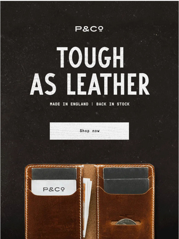 P&Co: Tough as leather & built to last 💪 | Milled