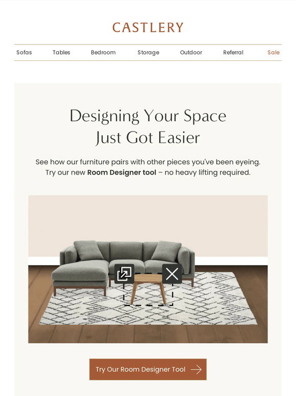 Castlery: Introducing our new Room Designer tool. | Milled