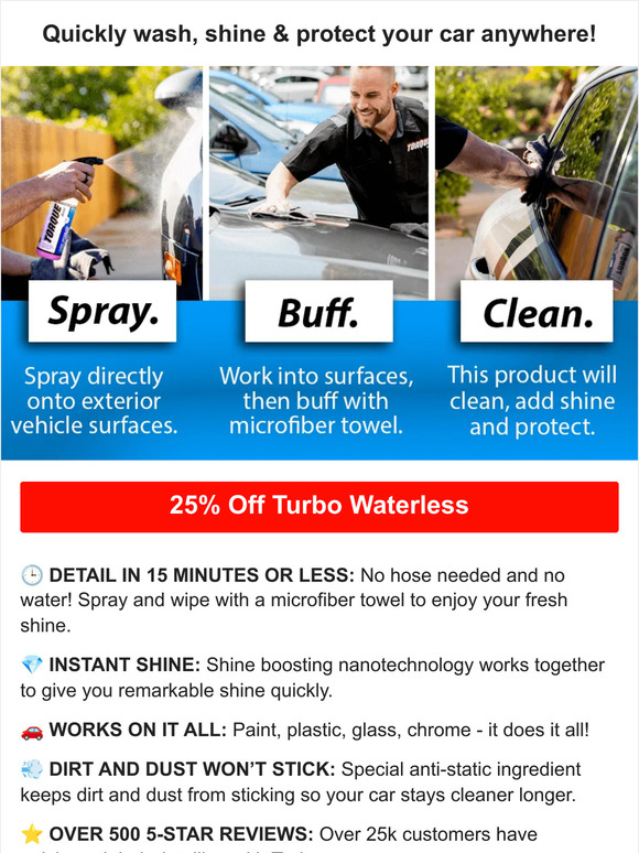 Torque Detail: Detail Your Car in 15 Minutes with Turbo | Milled
