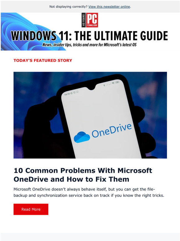 PCMag: A Cloud-Based Windows 11 | How to Fix OneDrive's Most Annoying ...