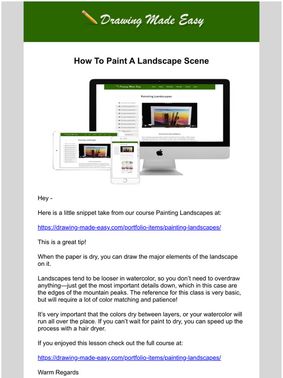 Drawing Made Easy: — - how to paint a landscape | Milled