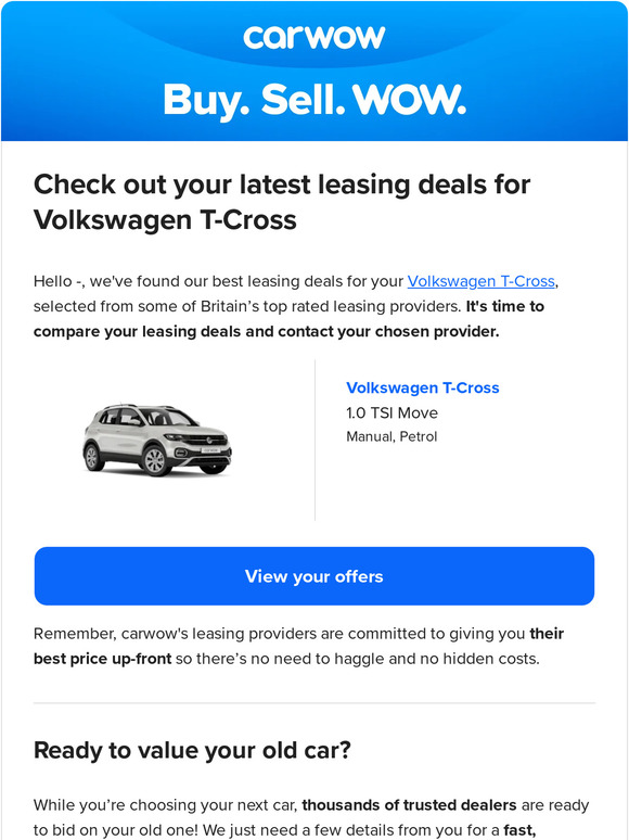 Carwow: It's time to compare all your leasing deals for Volkswagen T ...