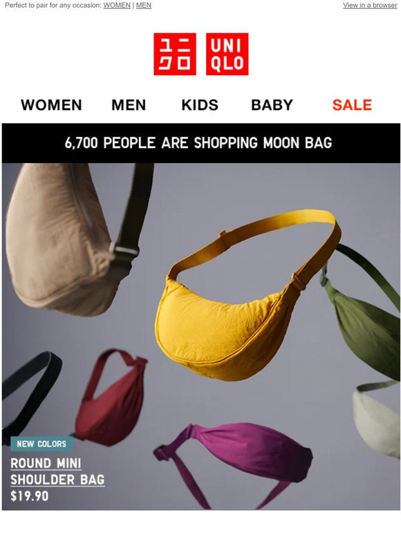 UNIQLO: Our viral Moon bag, now in new colors | Milled
