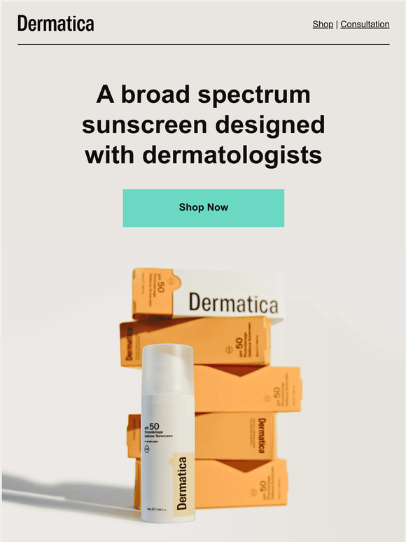 Dermatica: Our SPF 50 Sunscreen just launched ☀️ | Milled