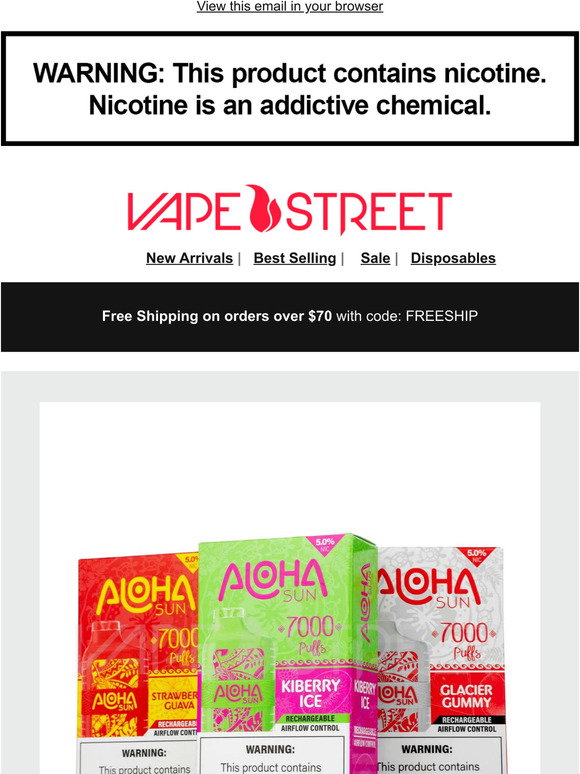 Vape Street: 7000 Puffs of Aloha Sun Tropical Flavors!🤤 | Milled