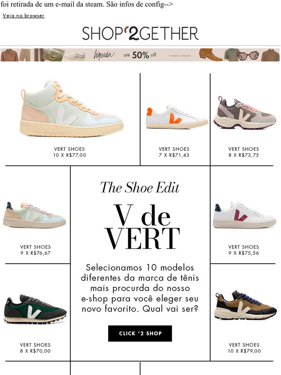 Shop2gether BR: 10 modelos de Vert que você precisa conhecer | Milled