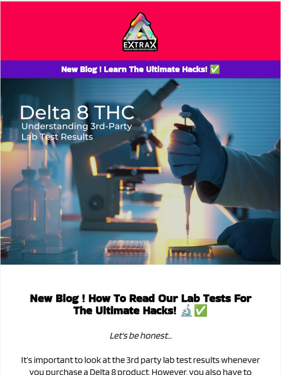 Delta Extrax: 🤯 New Blog! How To Read Lab Tests! | Milled