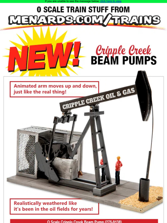 Menards: Animated Beam Pump + New Train Cars! | Milled