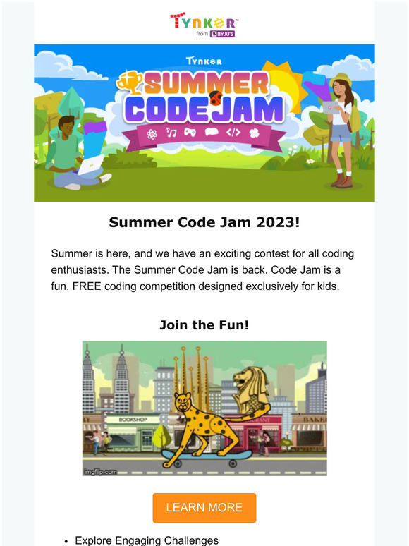 Tynker: Your Child is Invited to Compete in the 2023 Free Summer Code ...