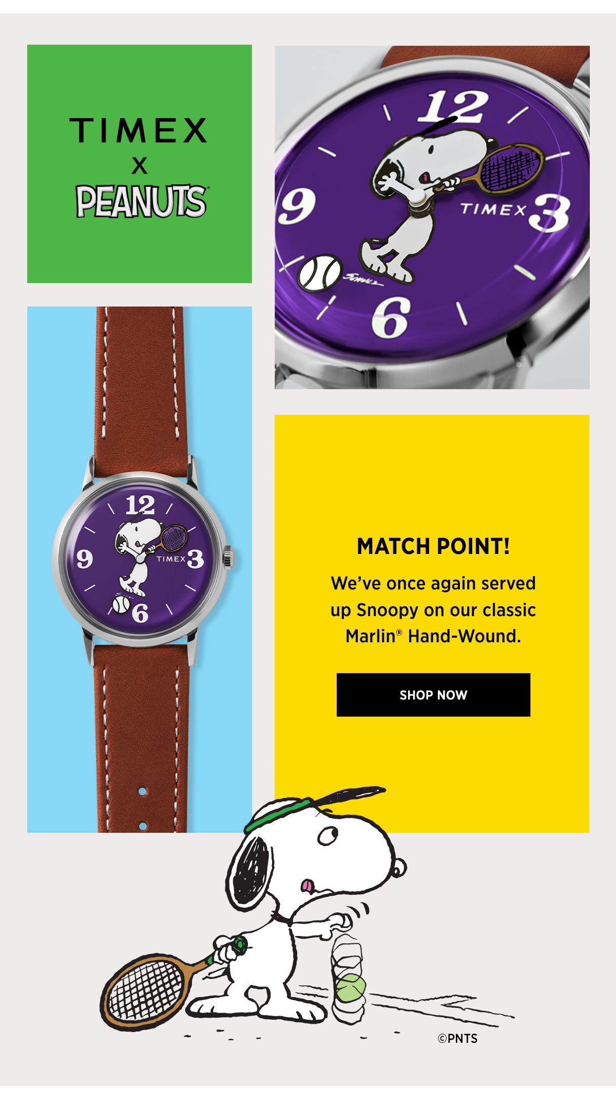 Timex: Limited Edition Snoopy Tennis 🎾 | Milled