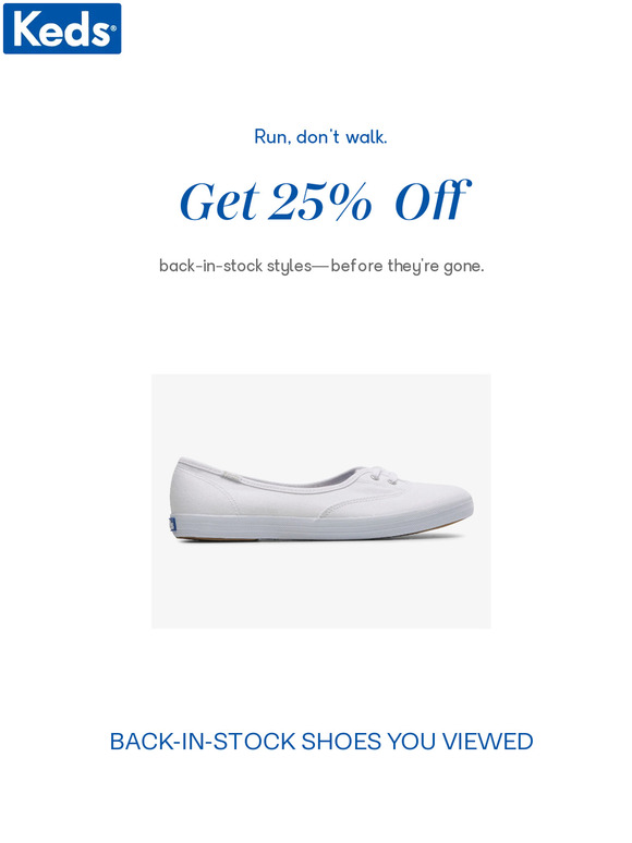 Keds: Last chance: 25% off restocked Keds | Milled