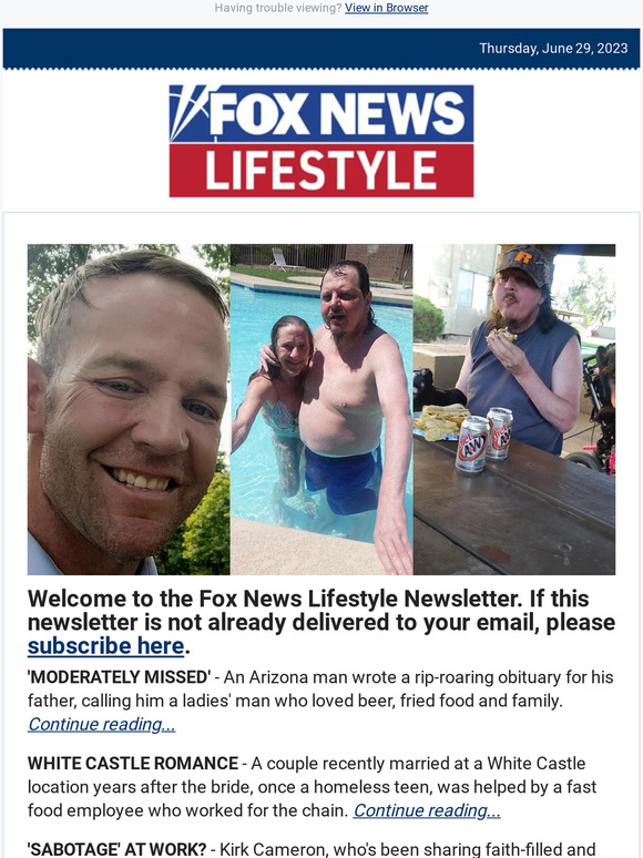 Fox News Read A Dads Hilarious Obituary That Went Viral Milled