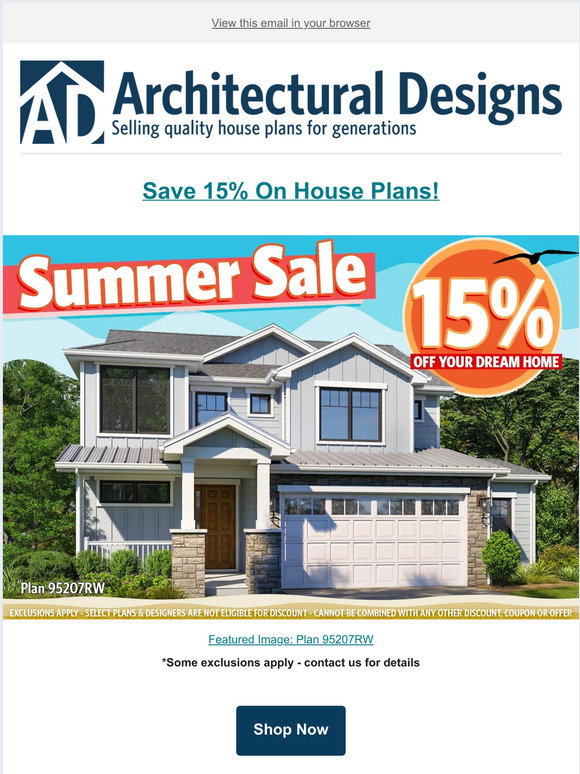 Architectural Designs: 🎆Ending Soon 15% off House Plans | Milled