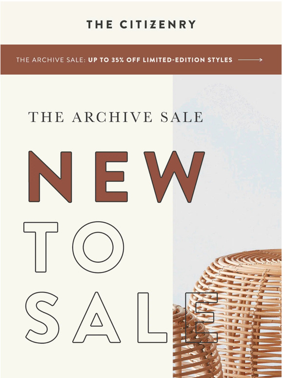 The Citizenry: The Archive Sale: New Styles Added | Milled