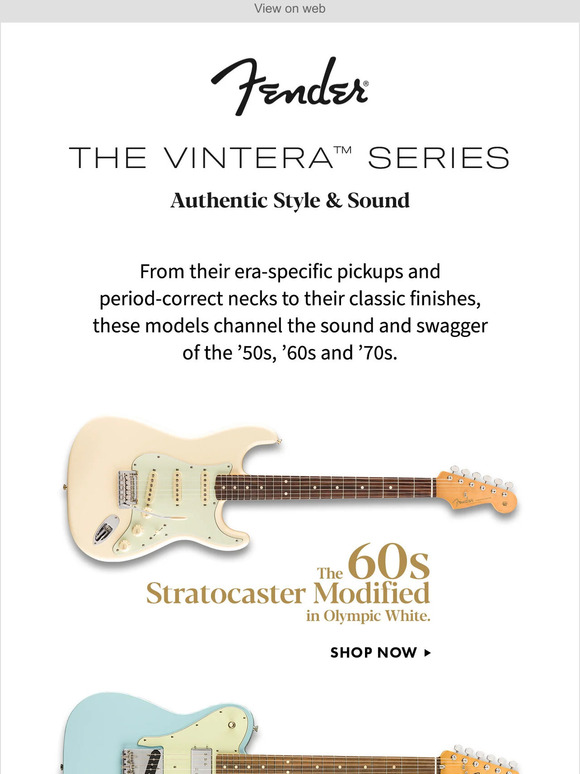 Fender UK: The Sound & Style of the ’50s, ’60s and ’70s | Vintera ...