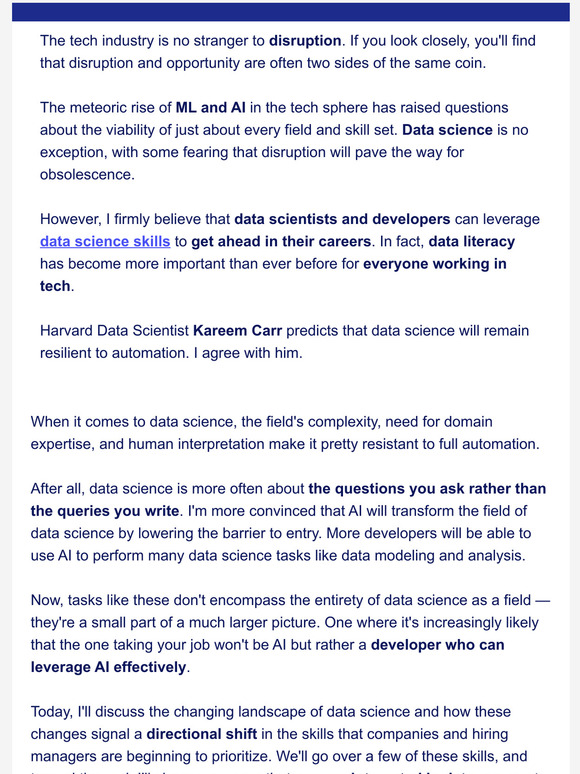 Educative: 4 data science skills to help devs thrive in the age of AI ...