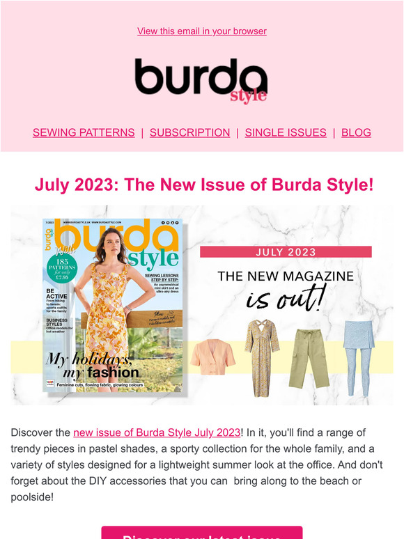 burdastyle.com: The New Burda Style and Burda Easy Issues Are Out 🧵 | Milled