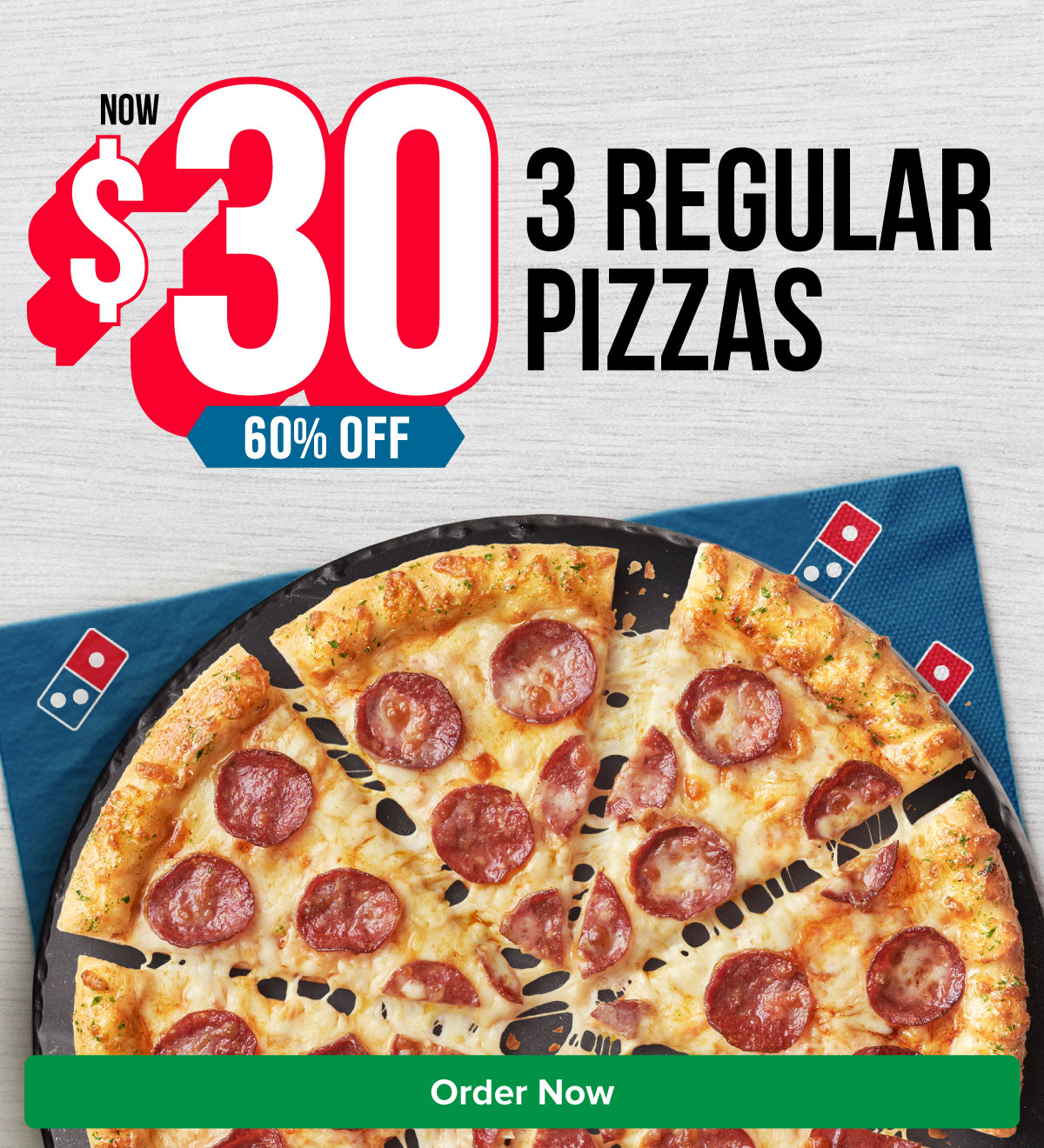 Domino's Pizza: Your Favorite Coupon is back! Get 3 Reg Pizzas from $30 ...