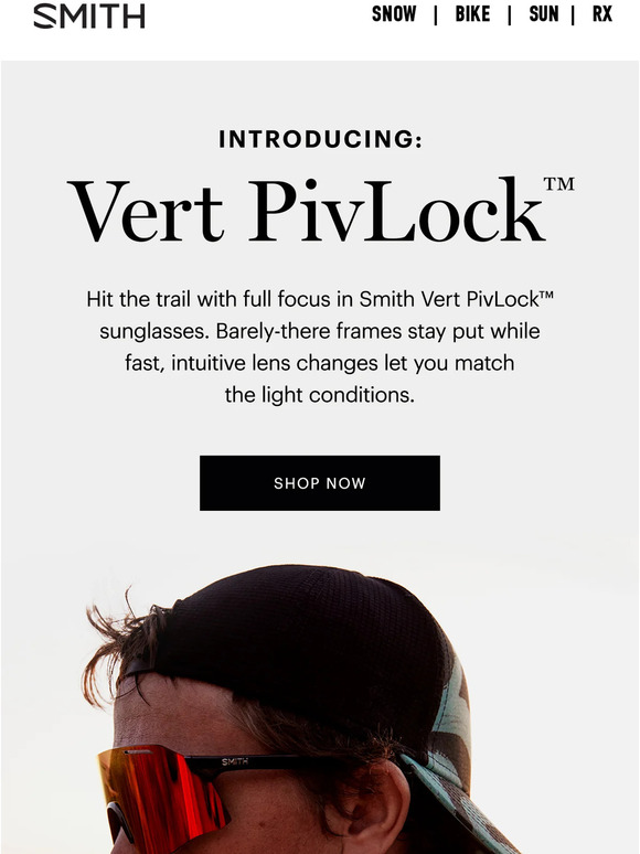 Smith Optics: Meet the All-New Vert PivLock™ Sunglasses | Milled