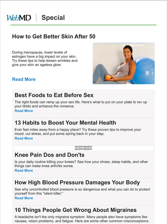 WebMD: How to Get Better Skin After 50 | Milled