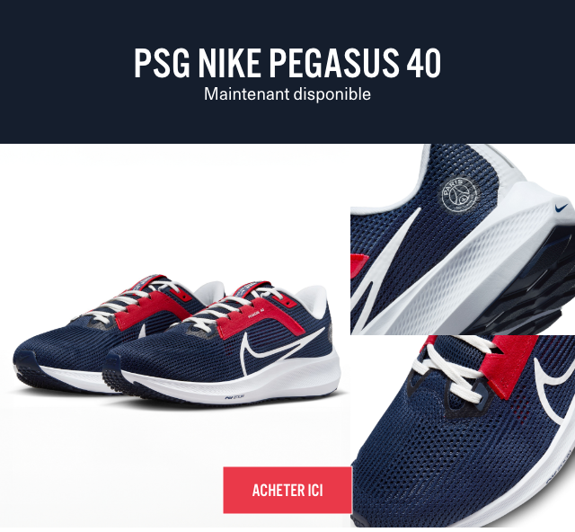 PSG Boutique: Shoppez la nouvelle Nike Pegasus 40 PSG | Milled