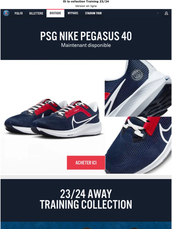 boutique officielle du psg: Shoppez la nouvelle Nike Pegasus 40 PSG ...